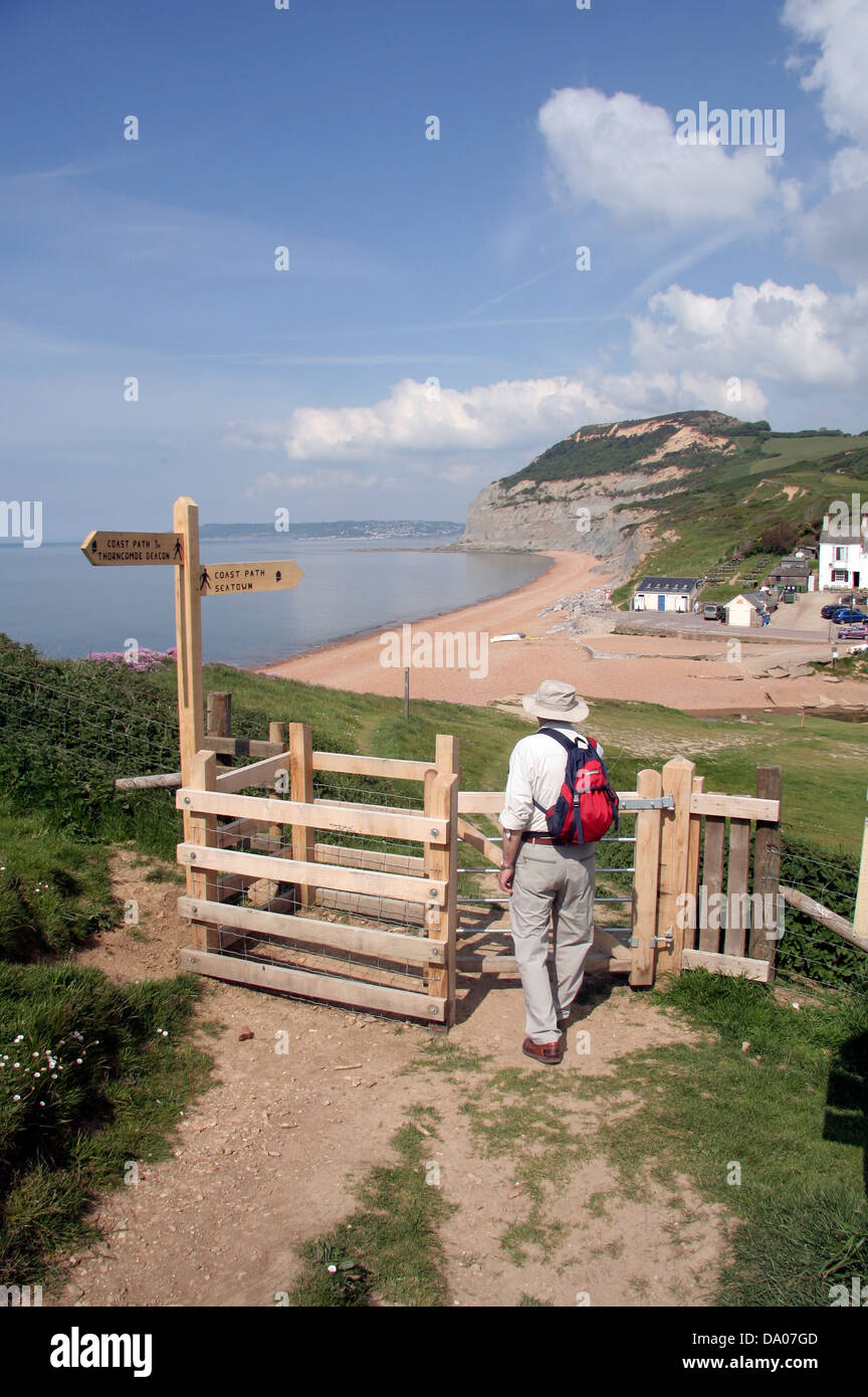 Golden cap dorset sign hi-res stock photography and images - Alamy