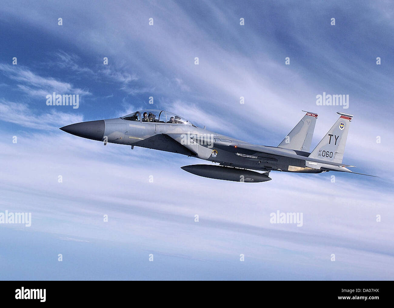 The Tyndall Air Force Base F-15C fighter jet, serial number 80-060, is ...