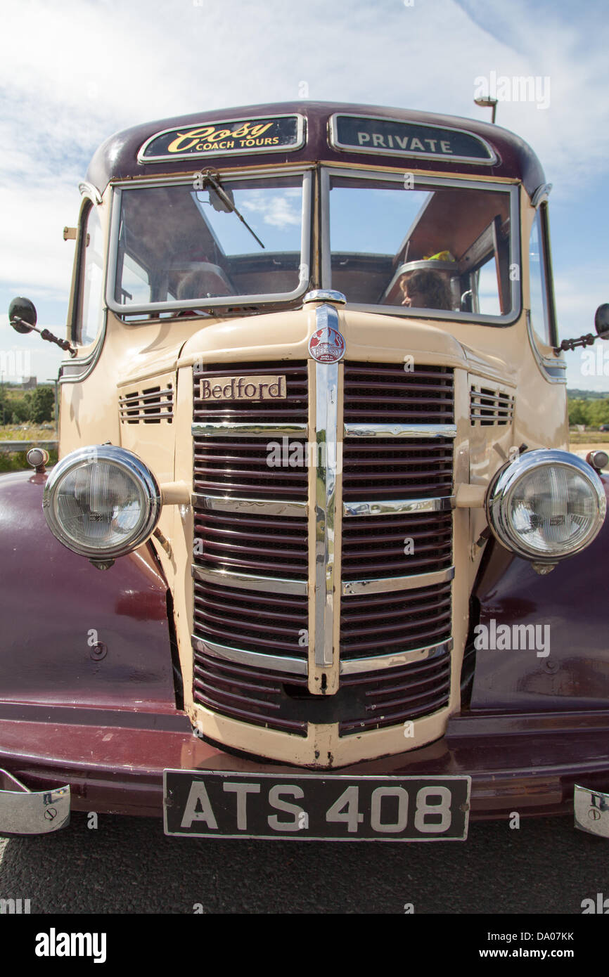 A 1948, 29 seat Bedford "OB" coach used as a Shuttle Bus between ...