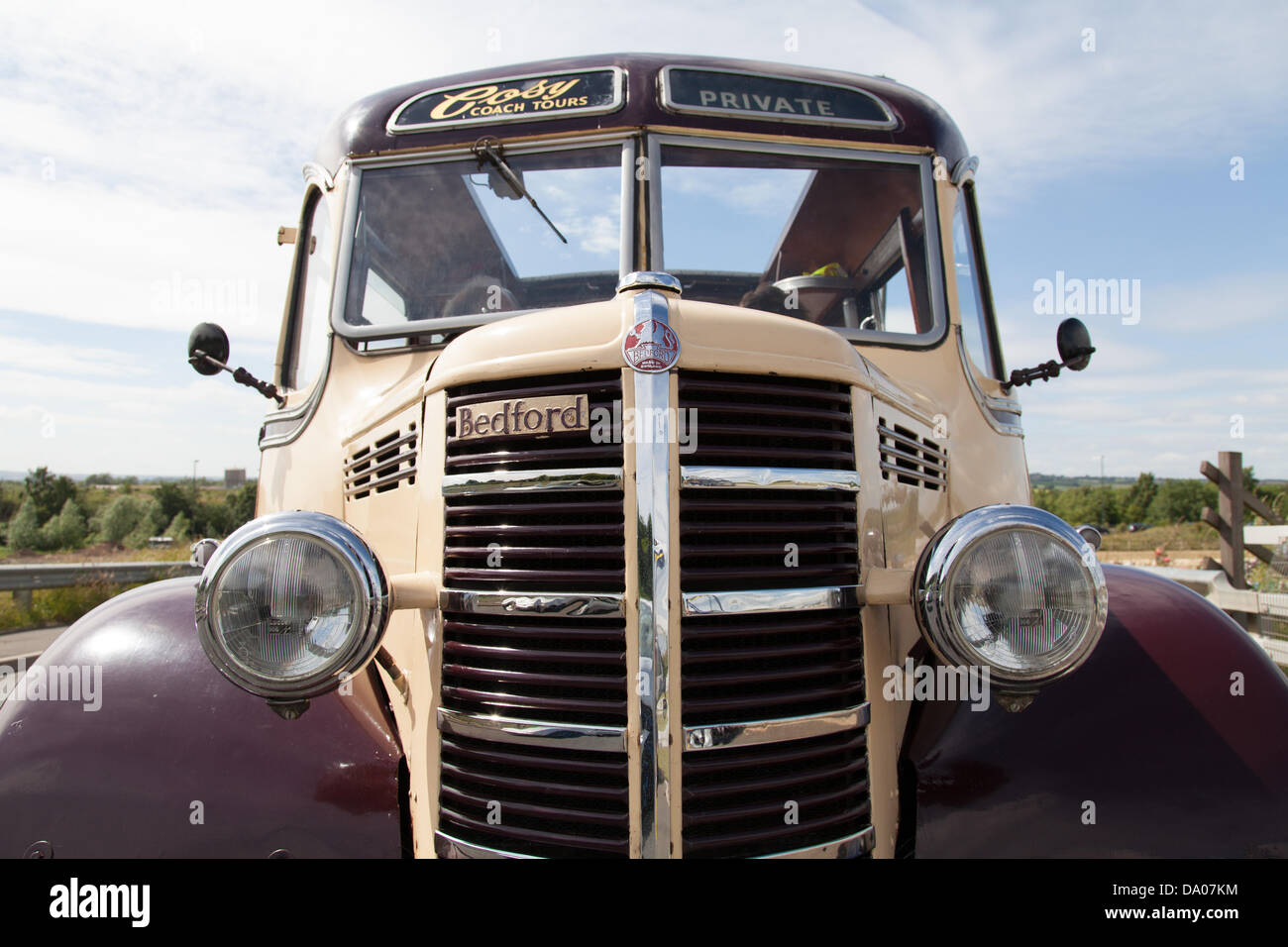 A 1948, 29 seat Bedford "OB" coach used as a Shuttle Bus between ...