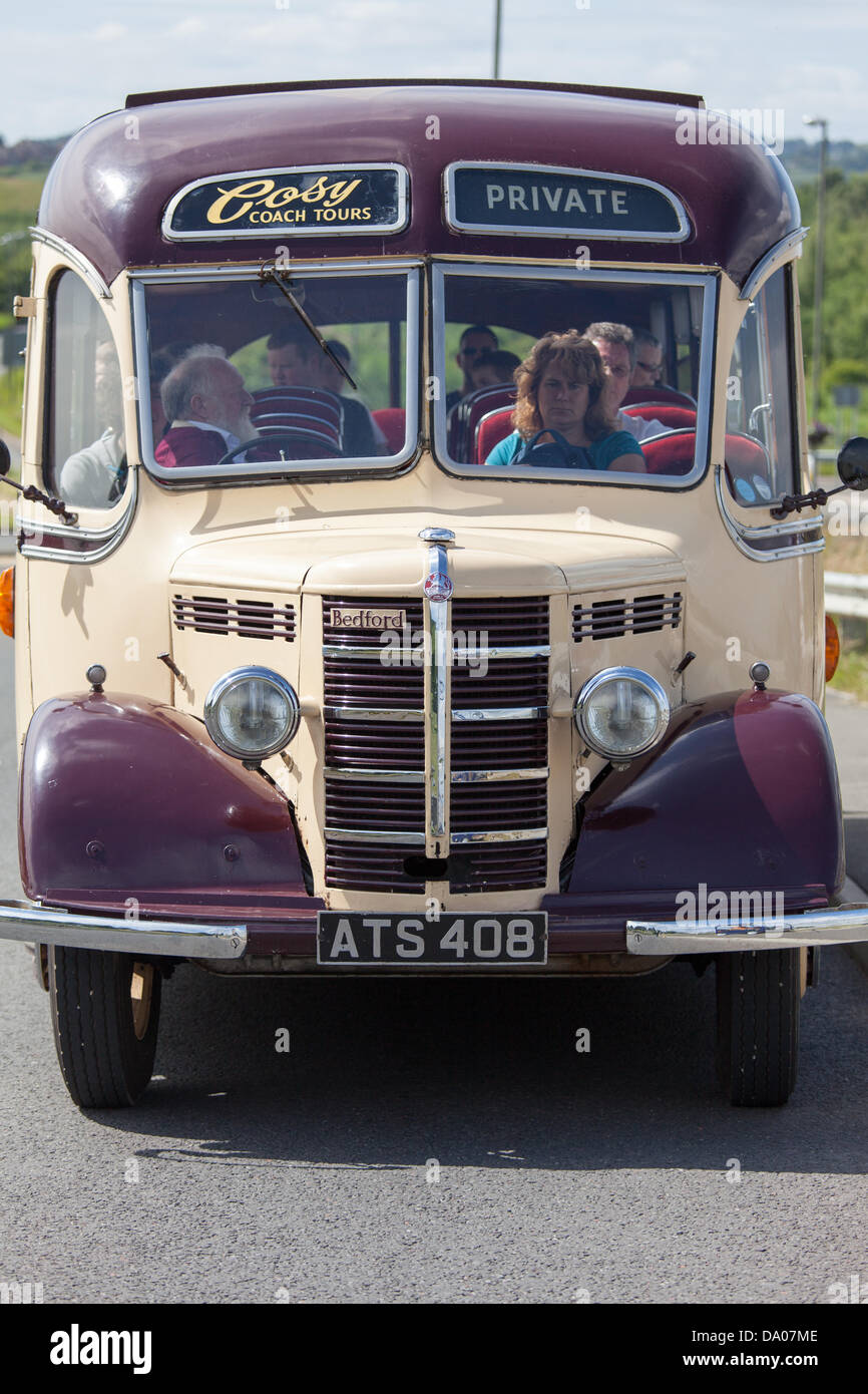 A 1948, 29 seat Bedford "OB" coach used as a Shuttle Bus between ...