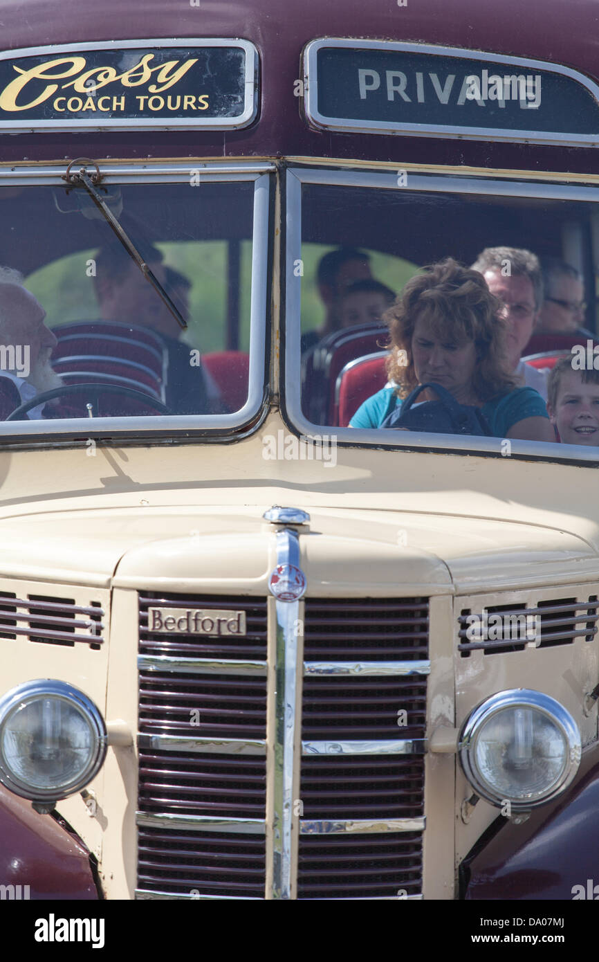 A 1948, 29 seat Bedford "OB" coach used as a Shuttle Bus between ...