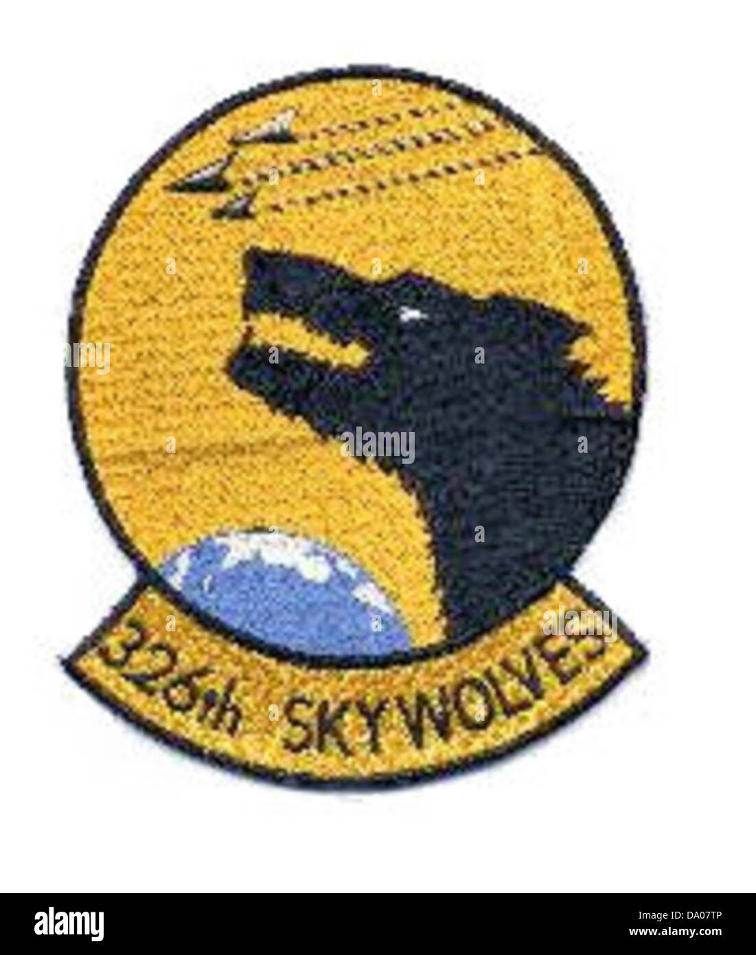 The 326th Fighter Interceptor Squadron emblem represents the squadron's ...