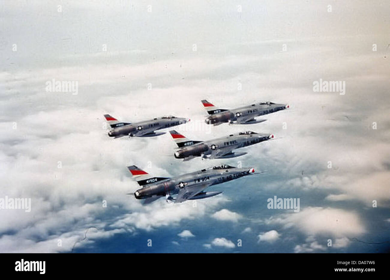 The 32nd Defense Fighter Squadron operated the F-100 Super Sabre, a ...