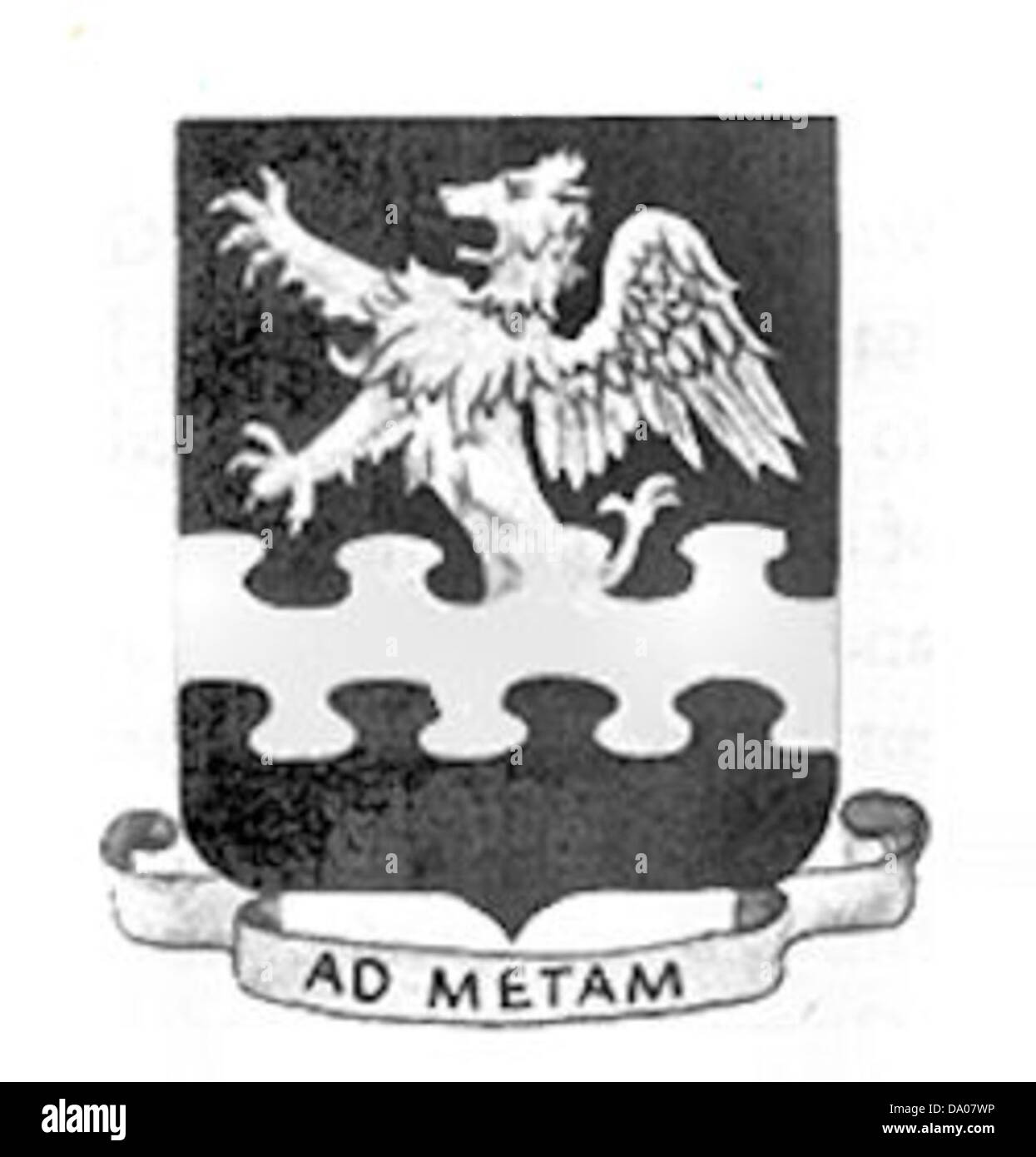 The emblem of the 338th Fighter Group features distinctive symbols ...