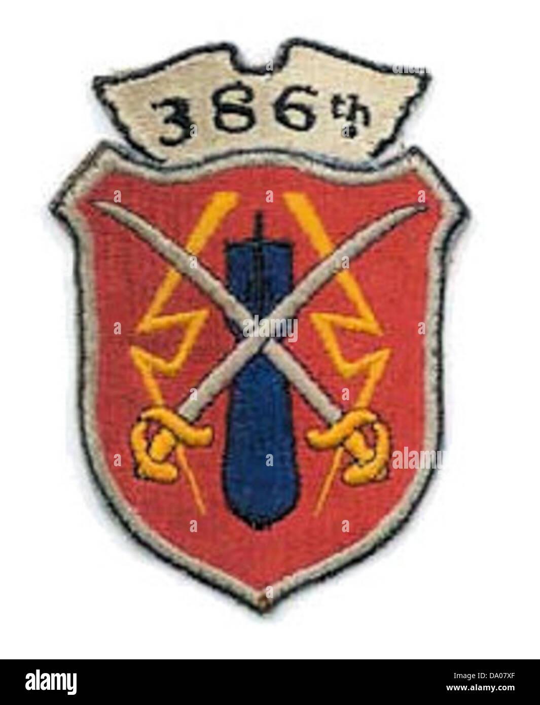 The 386th Fighter Bomber Squadron emblem represents the unit’s role in ...