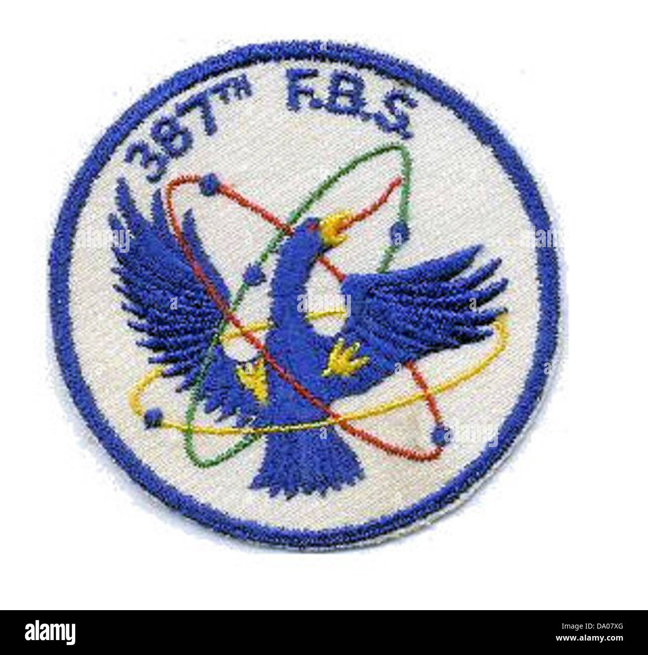 The emblem of the 387th Fighter-Bomber Squadron reflects its history ...
