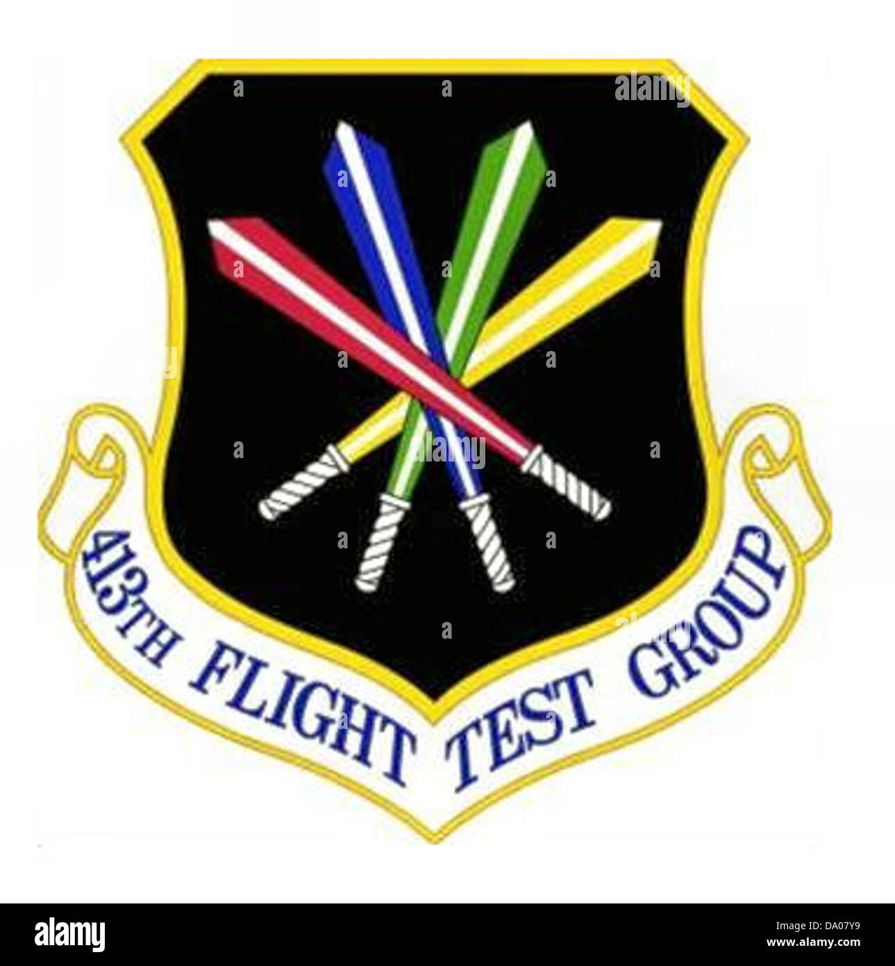 The emblem of the 413th Fighter Training Group represents its role in ...