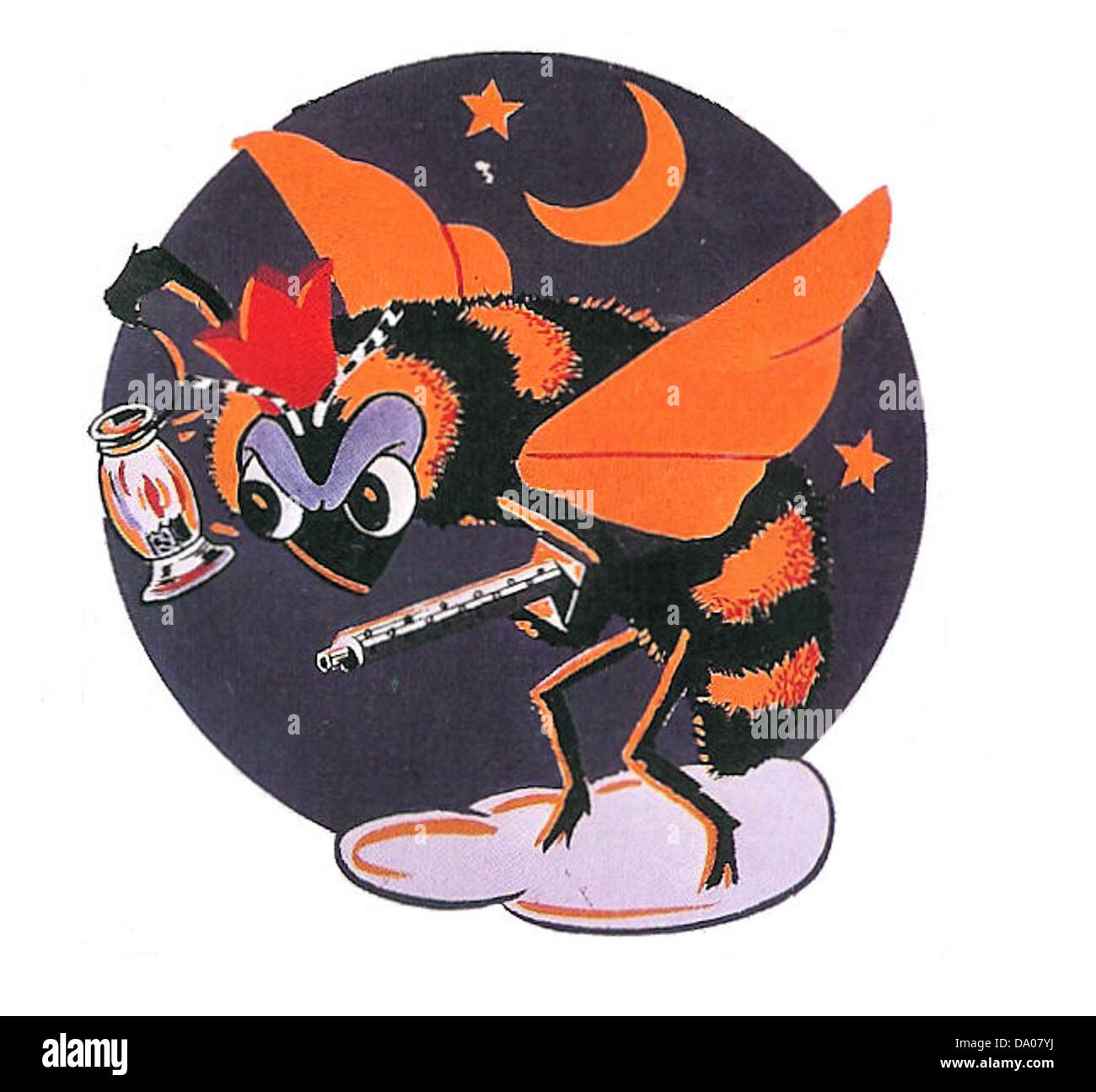 The emblem of the 418th Night Fighter Squadron represents its ...