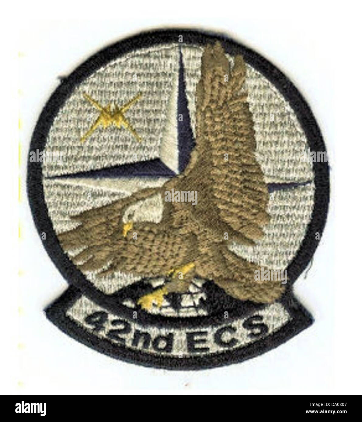 The emblem of the 42nd Electronic Combat Squadron (DECS) represents its role in electronic ...