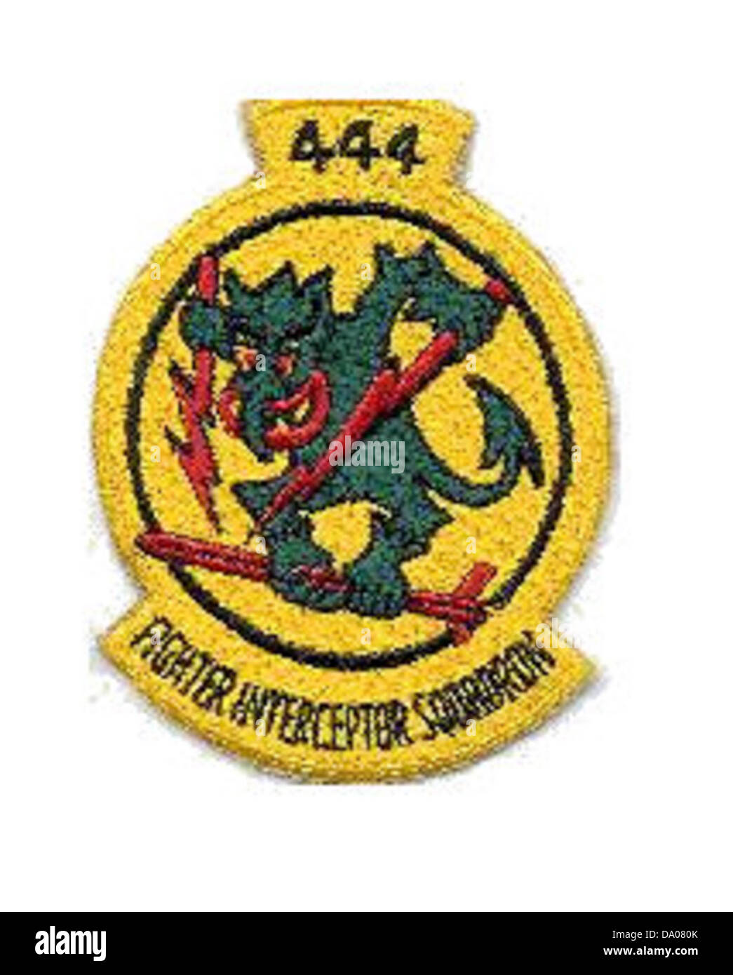 The 444th Fighter Interceptor Squadron patch symbolizes the unit’s ...