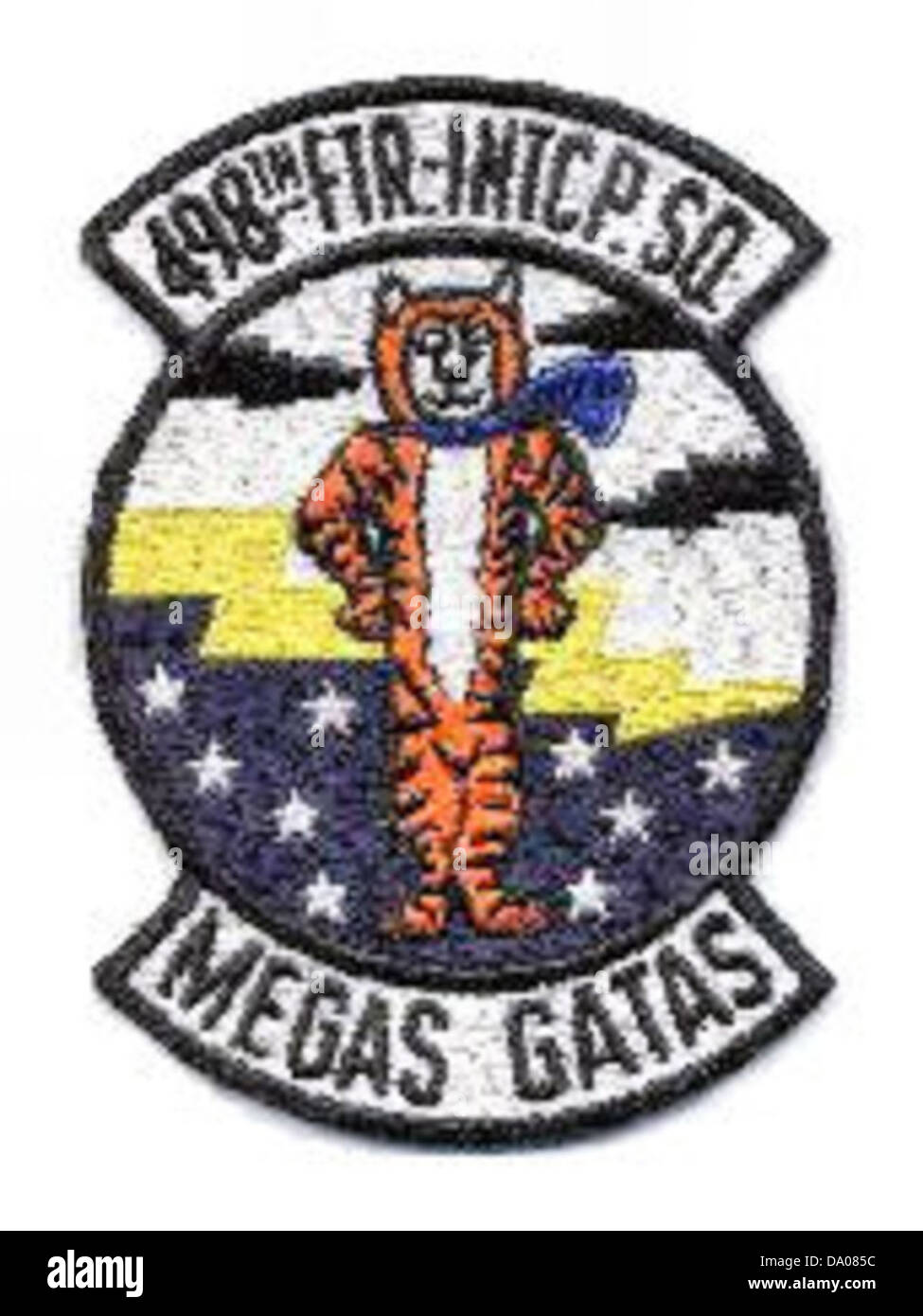 The patch of the 498th Fighter Interceptor Squadron represents the ...