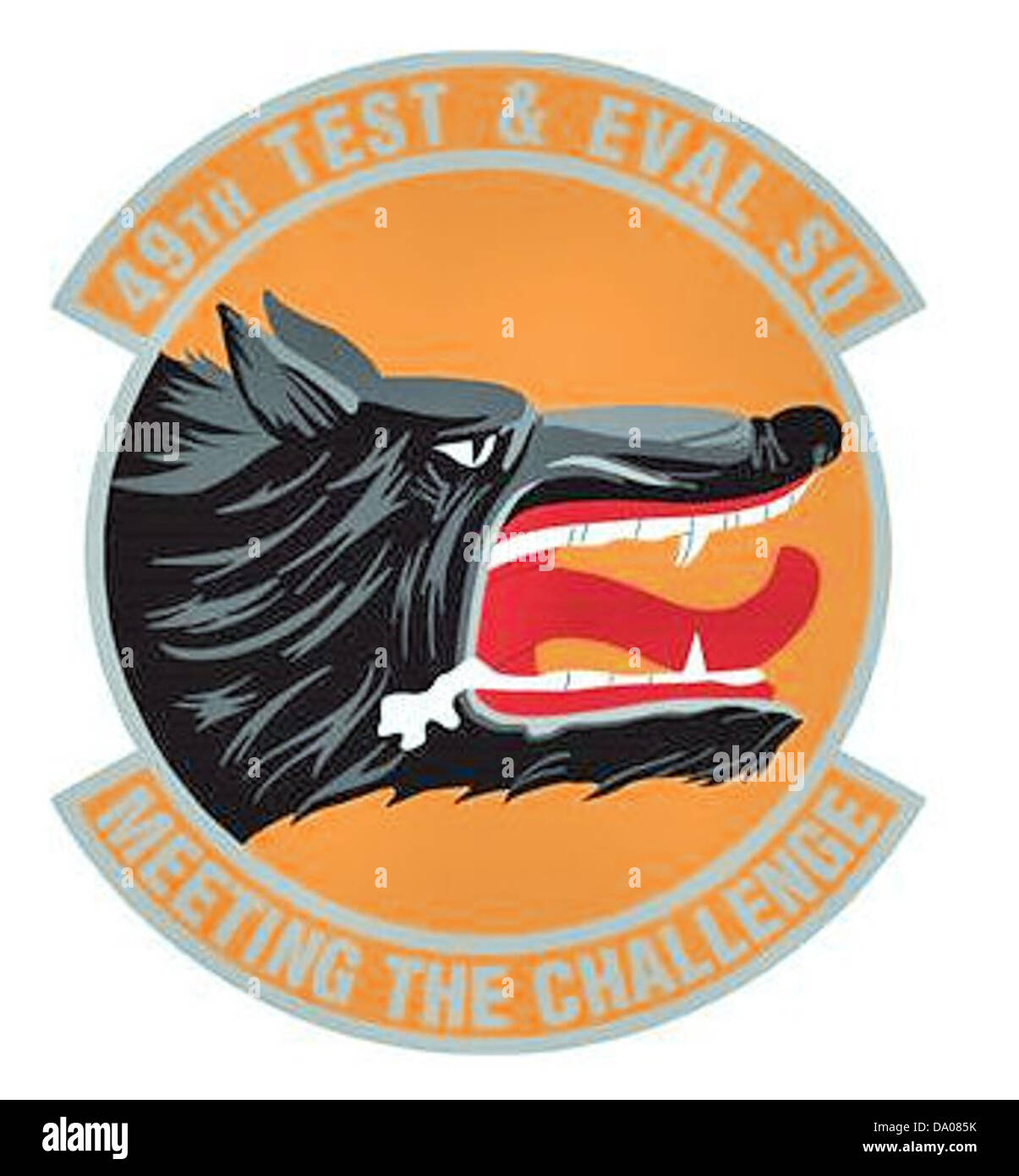The emblem of the 49th Test and Evaluation Squadron, a unit of the US ...