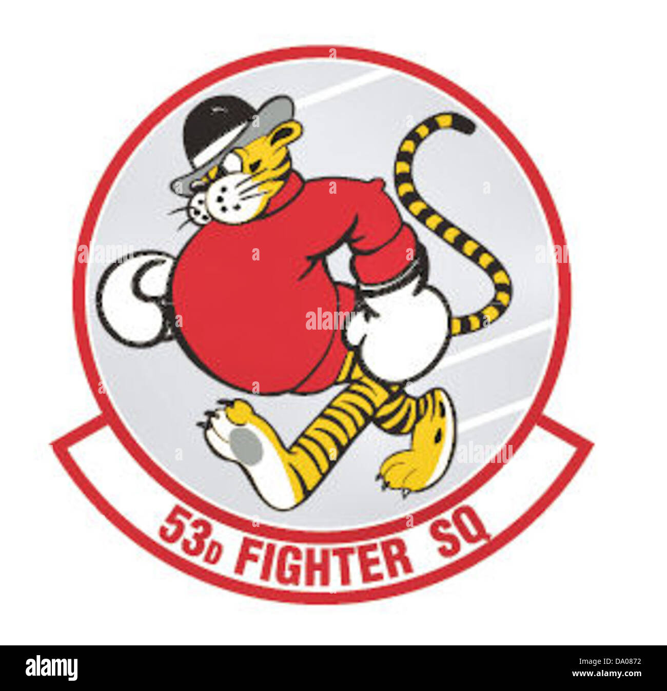 The emblem of the 53rd Defense Fighter Squadron, a U.S. Air Force unit ...
