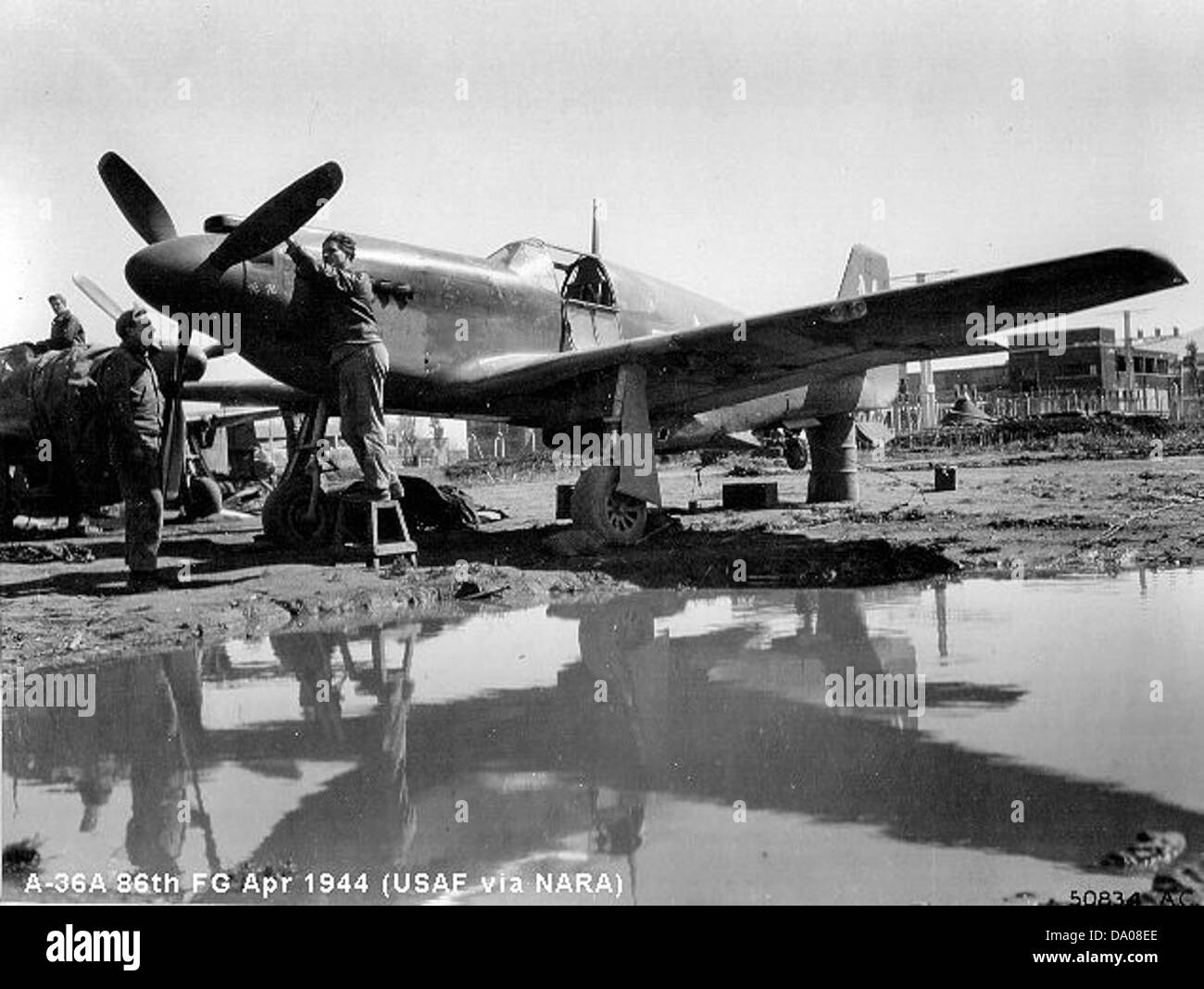 The 86th Fighter Group, operating from Italy in 1944, flew A-36 Apache ...