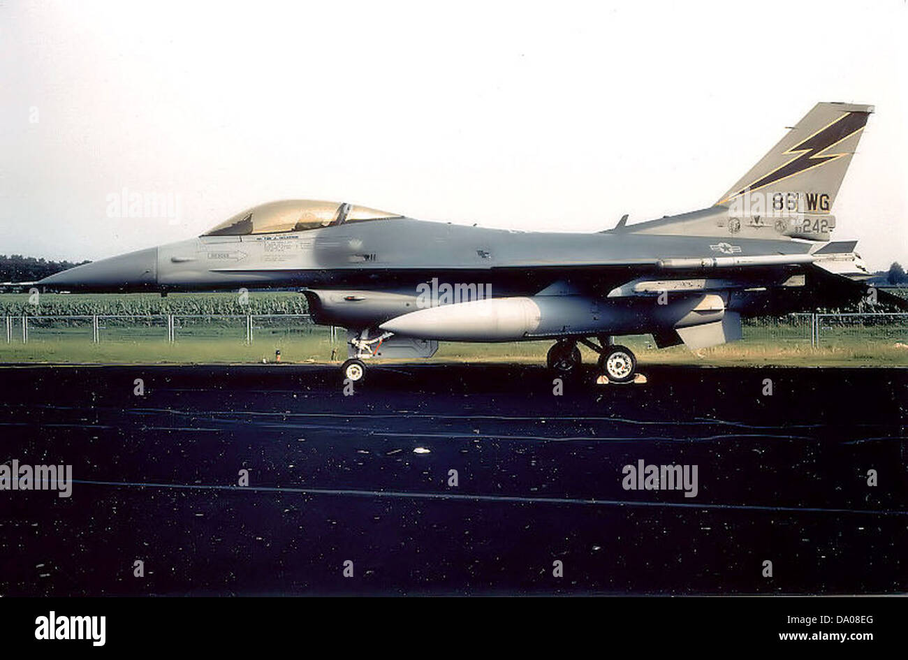 The 86th Tactical Fighter Wing operated the F-16 Fighting Falcon, a ...