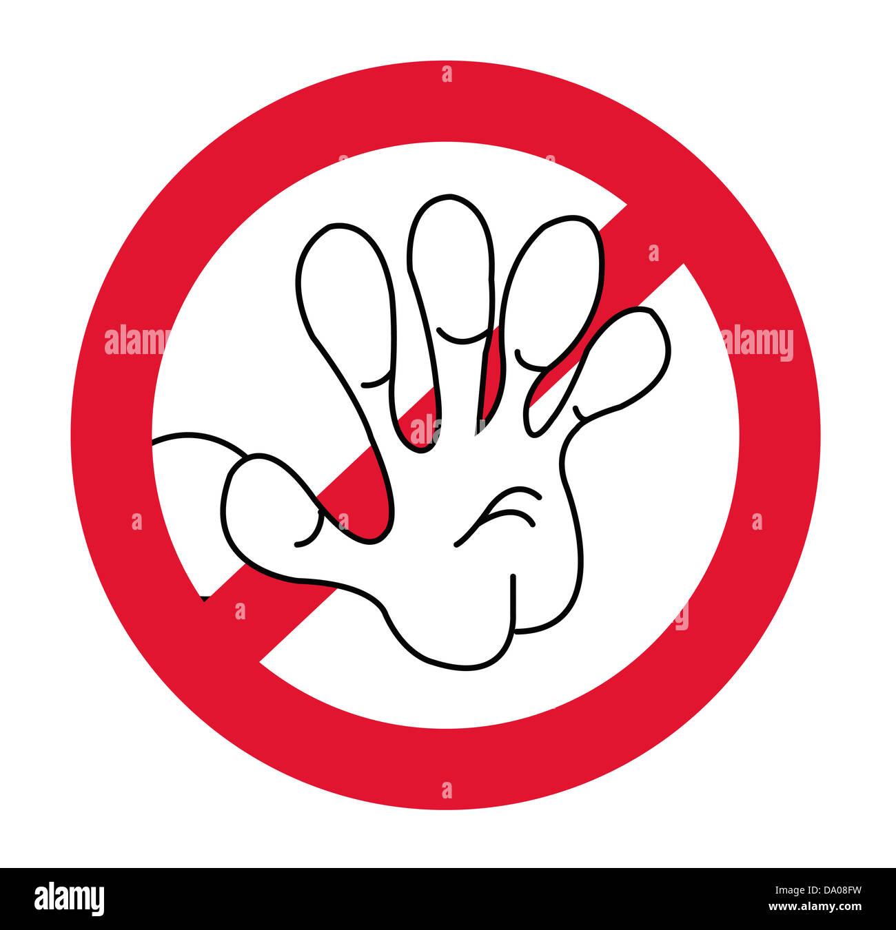 stop sign on a white background Stock Photo - Alamy