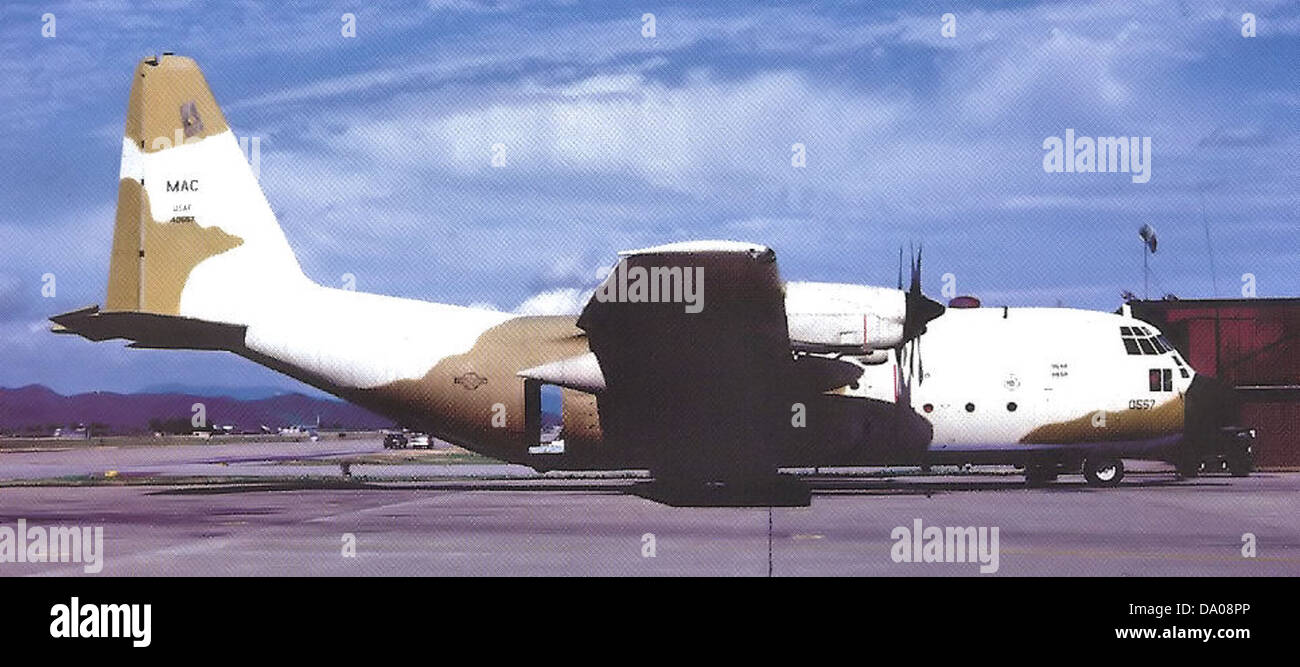 The C-130E Hercules, serial number 64-0557, operated by the 314th ...