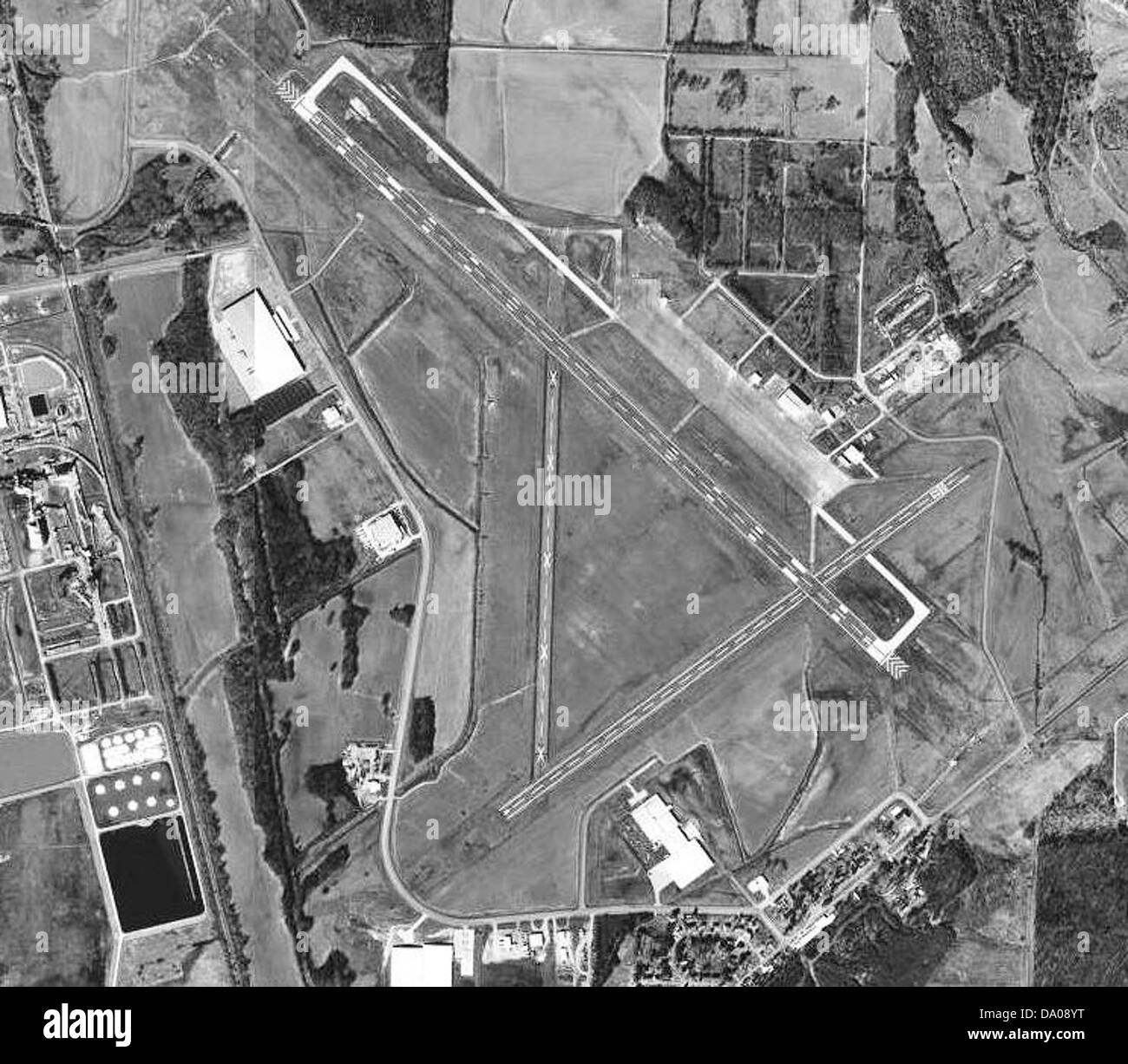 A 1996 USGS image of Grenada Airport, showing its role as a key ...