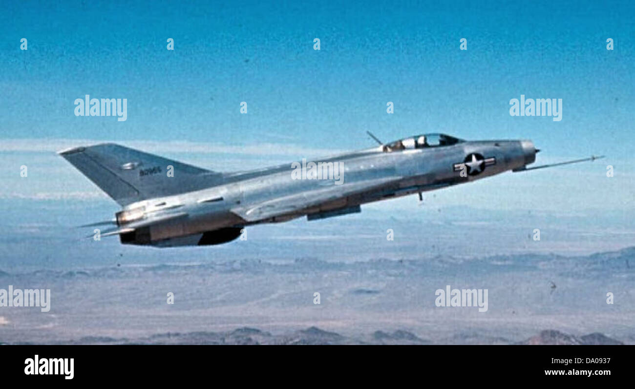 The Mikoyan-Gurevich MiG-21, operated by the U.S. Air Force, is a ...