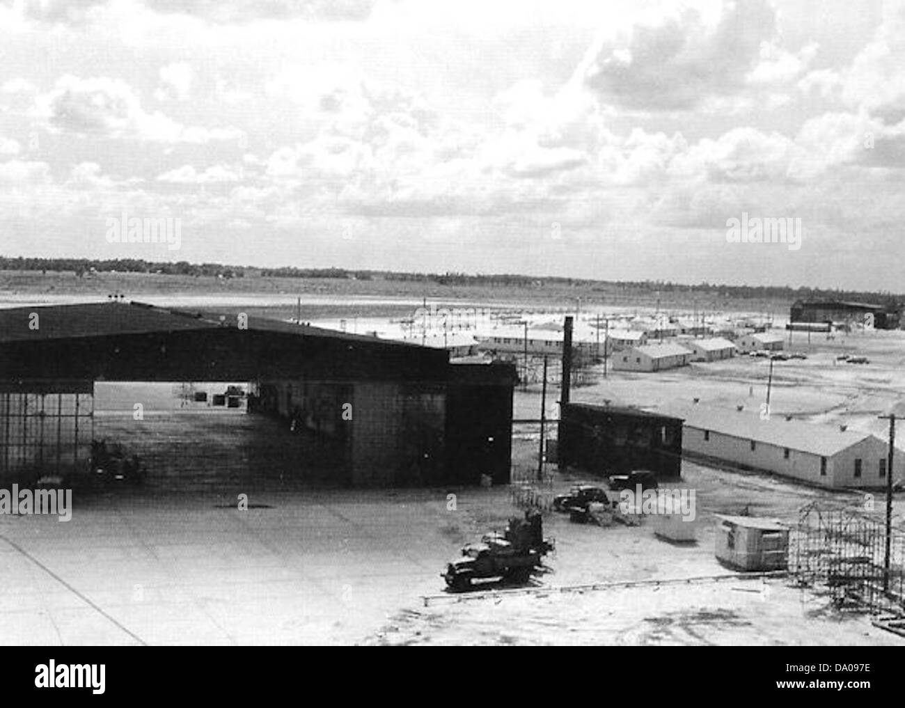 Aerial view of Moody Field in 1943, a U.S. Army Air Force base used for ...
