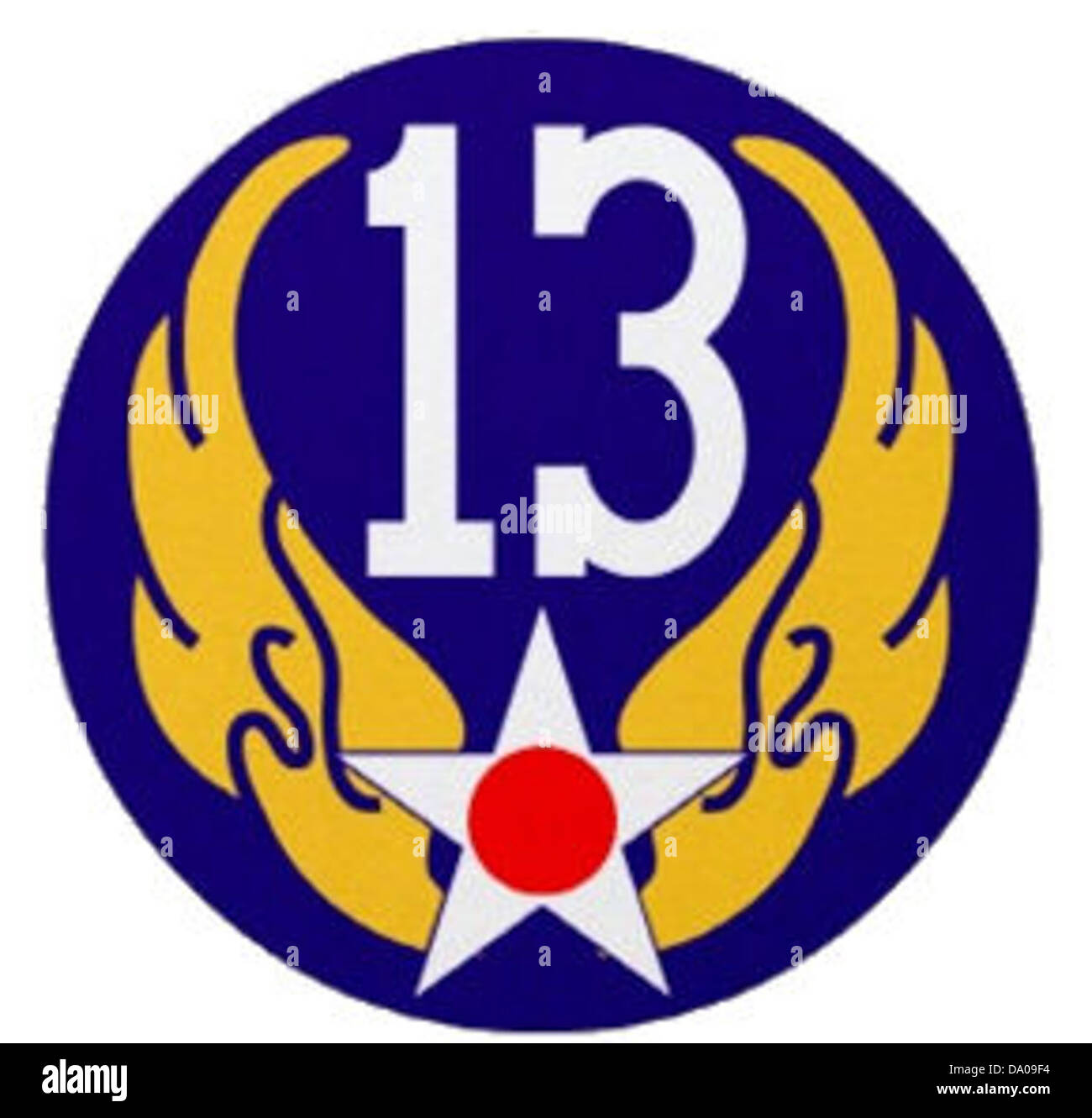 The 13th Air Force (13th AF) patch represents the command structure of ...