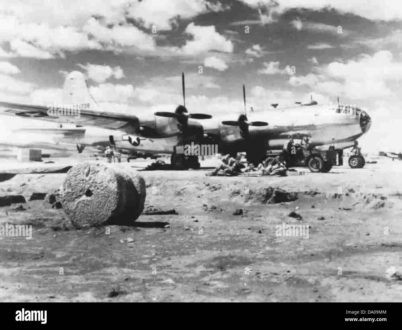 A photograph from 1944 showing a Boeing B-17 Flying Fortress of the ...