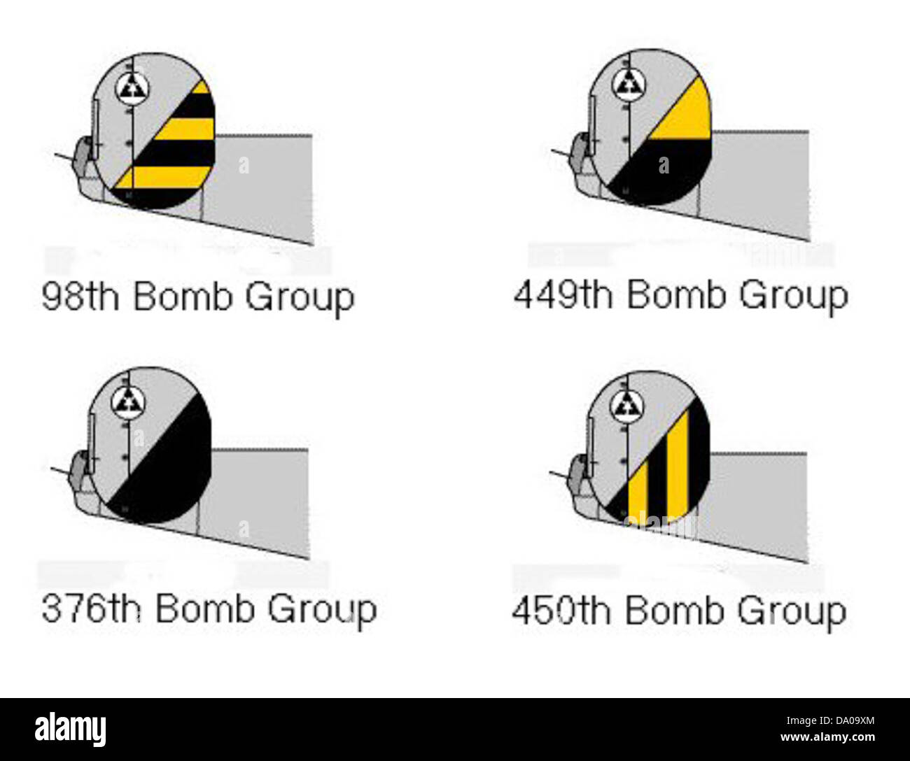 The 47th Bomb Wing of the United States Air Force uses distinctive tail ...