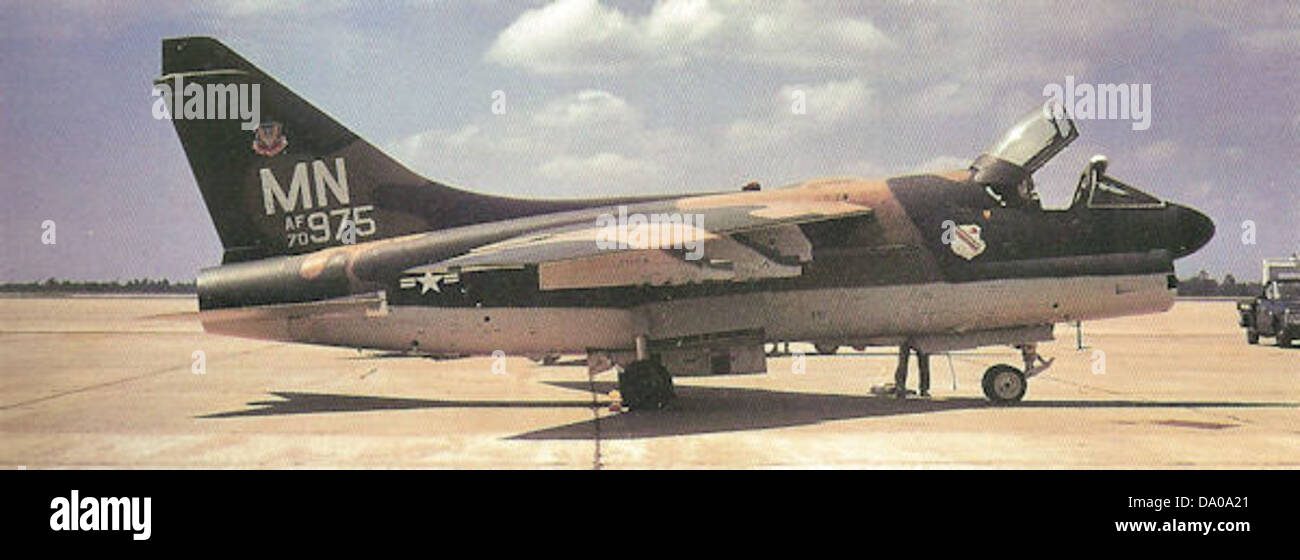 The A-7D-90-975, operated by the 356th Tactical Fighter Wing on ...