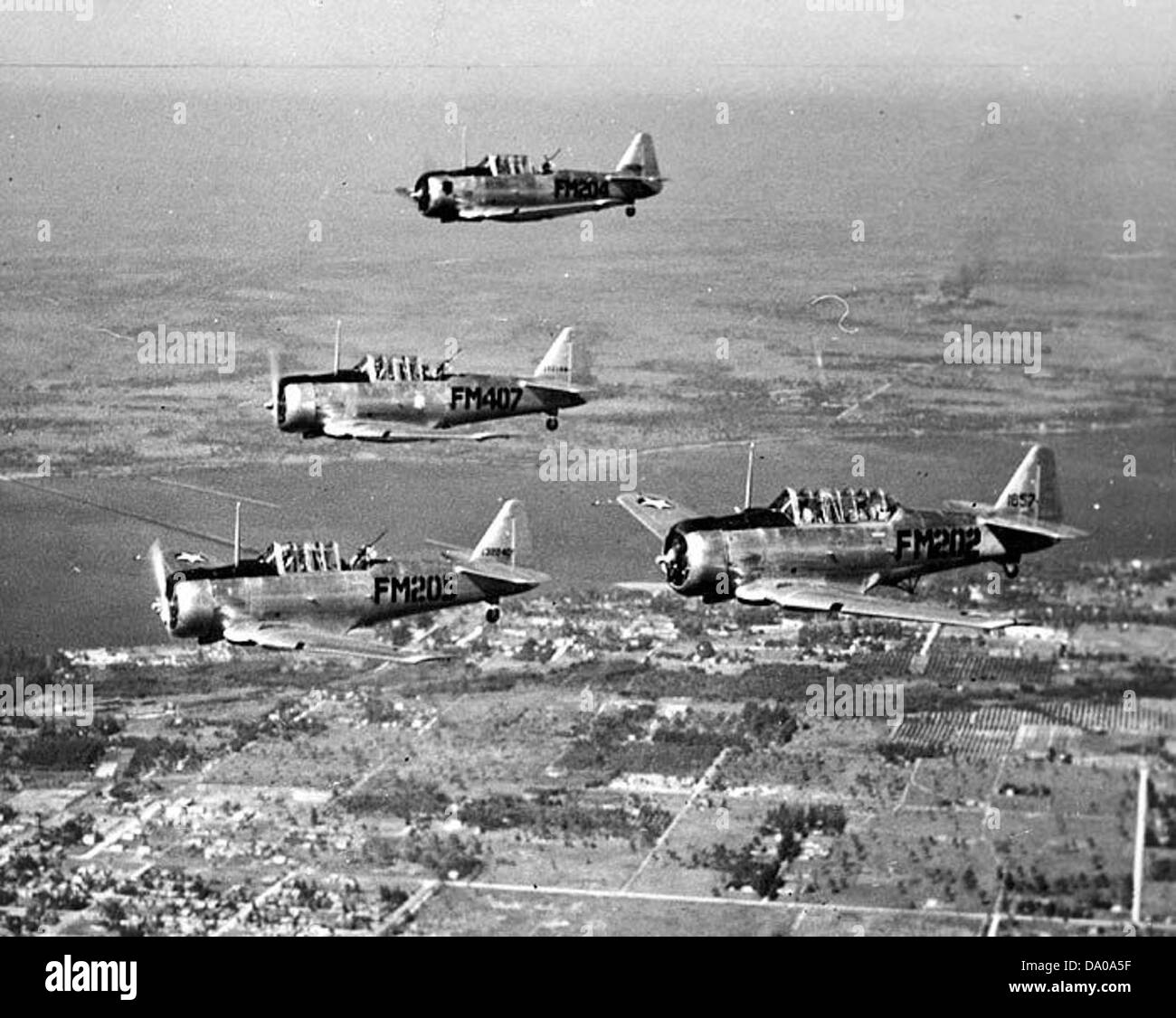 BT-13 Valiant trainers were stationed at Buckingham Army Airfield (AAF ...