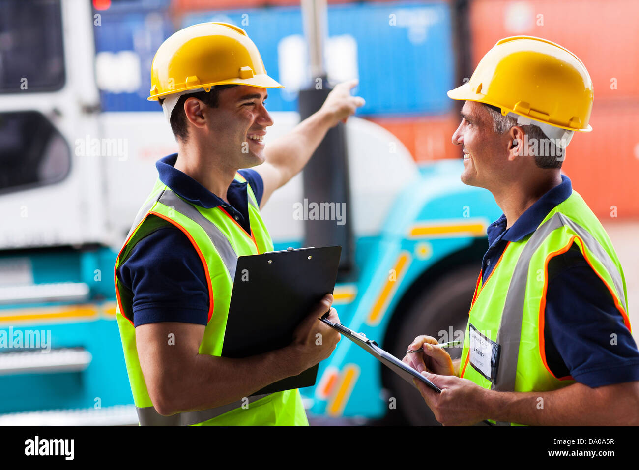 Forklift harbor hi-res stock photography and images - Alamy