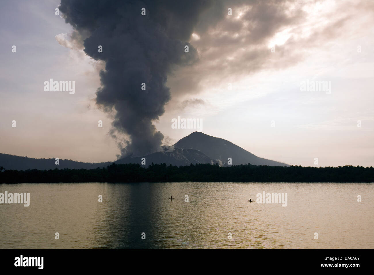 Mt. Tavurvur volcanoe, Rabaul, New Britain Island, Papua New Guinea ...