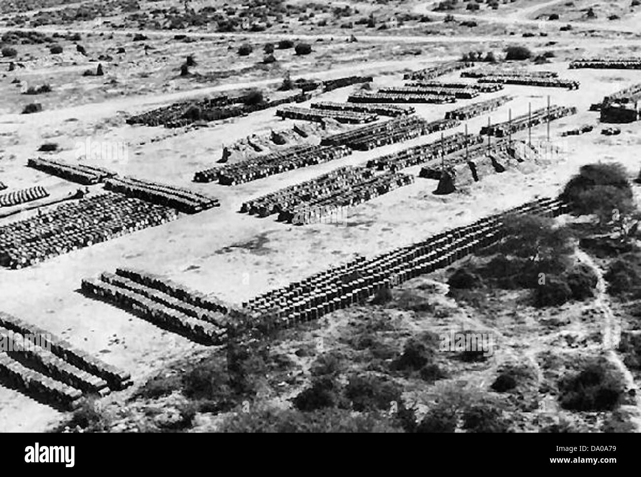 A fuel dump operation in China during the 1940s, involving U.S. Air ...