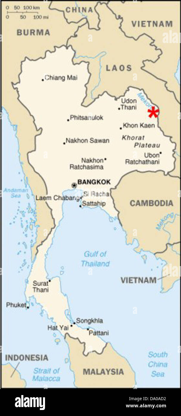 The map of Nakhon Phanom Royal Thai Air Force Base (NKP RTAFB) depicts ...