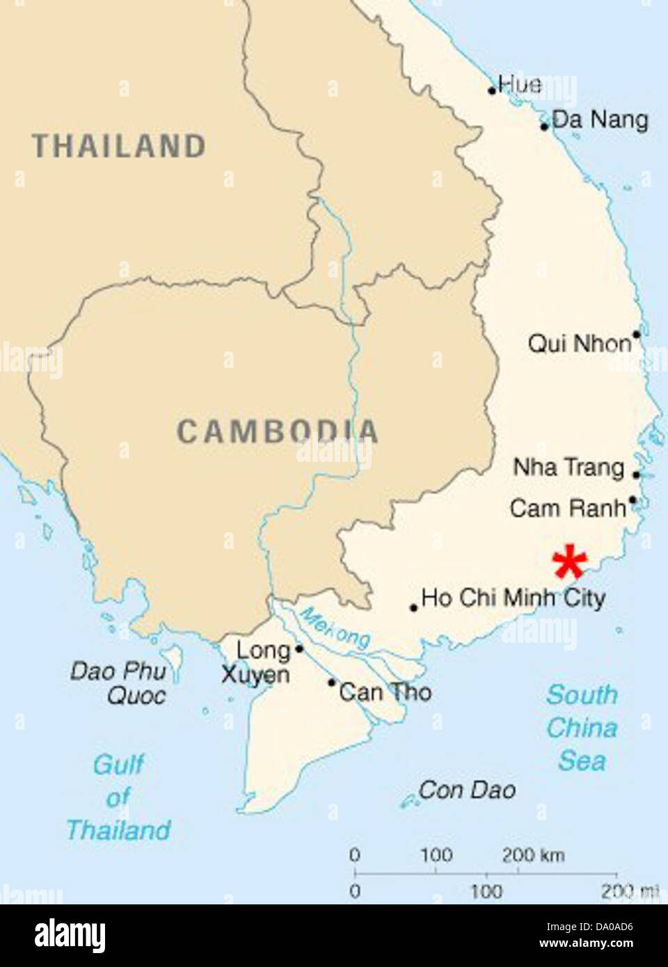 A map showing the layout of Phan Rang Air Base in Vietnam, a key site ...