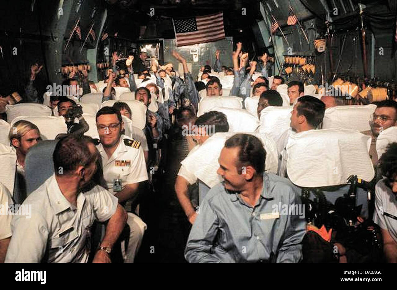 This image captures the historic moment of Operation Homecoming in ...