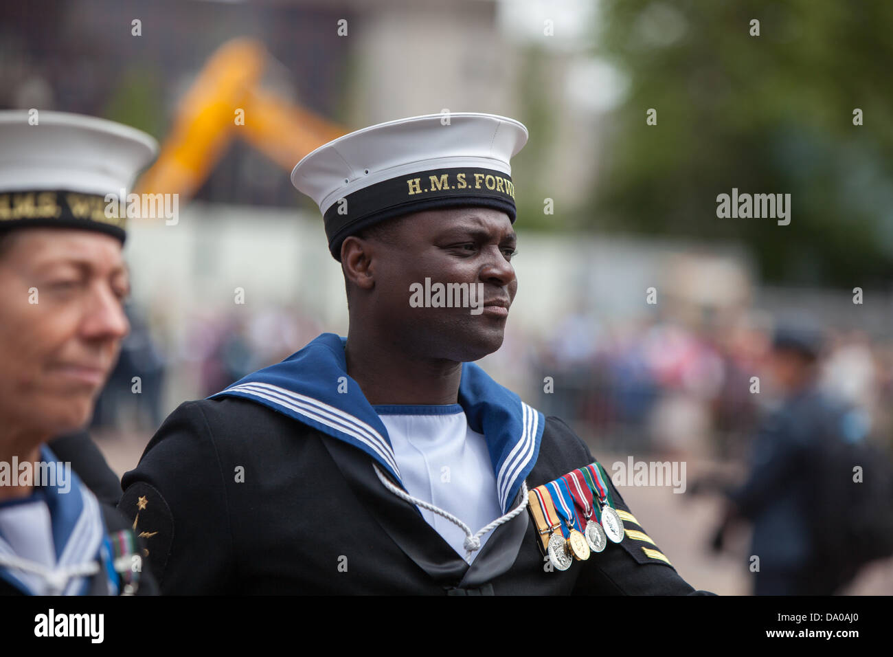 Sailor uniform medals hi-res stock photography and images - Alamy