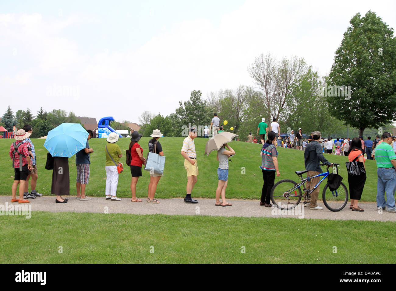 Line of People Stock Photo - Alamy