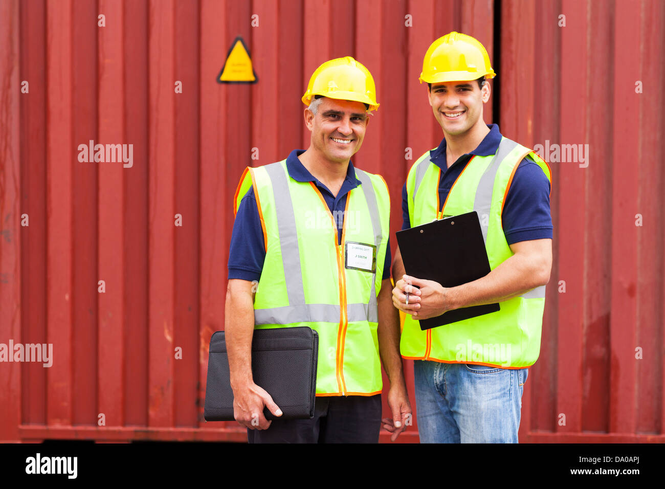 Inspecting shipping containers hi-res stock photography and images - Alamy