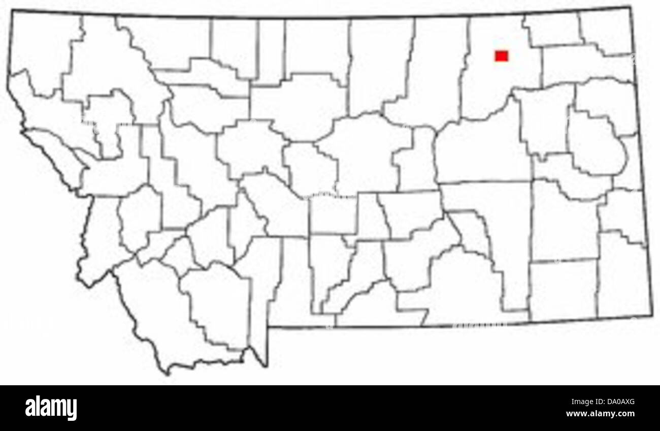 This map highlights Glasgow Air Force Base, located in Montana, which ...