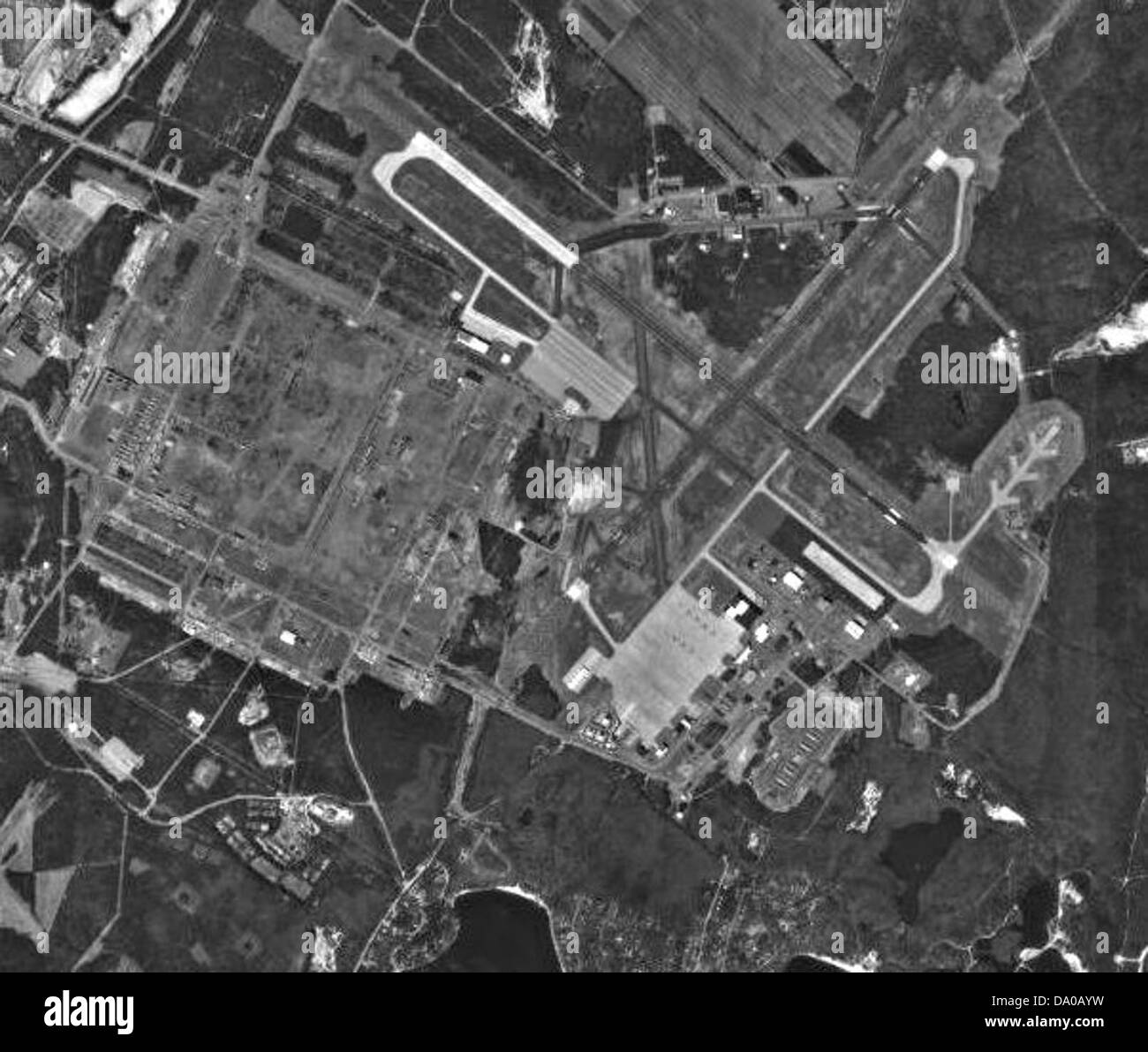 Otis Air Force Base in Massachusetts, shown on March 10, 1995 ...