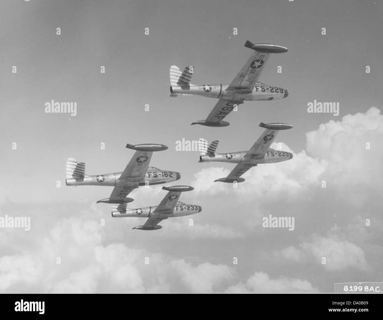 The P-80A Shooting Star, a jet fighter developed by Lockheed, is shown ...