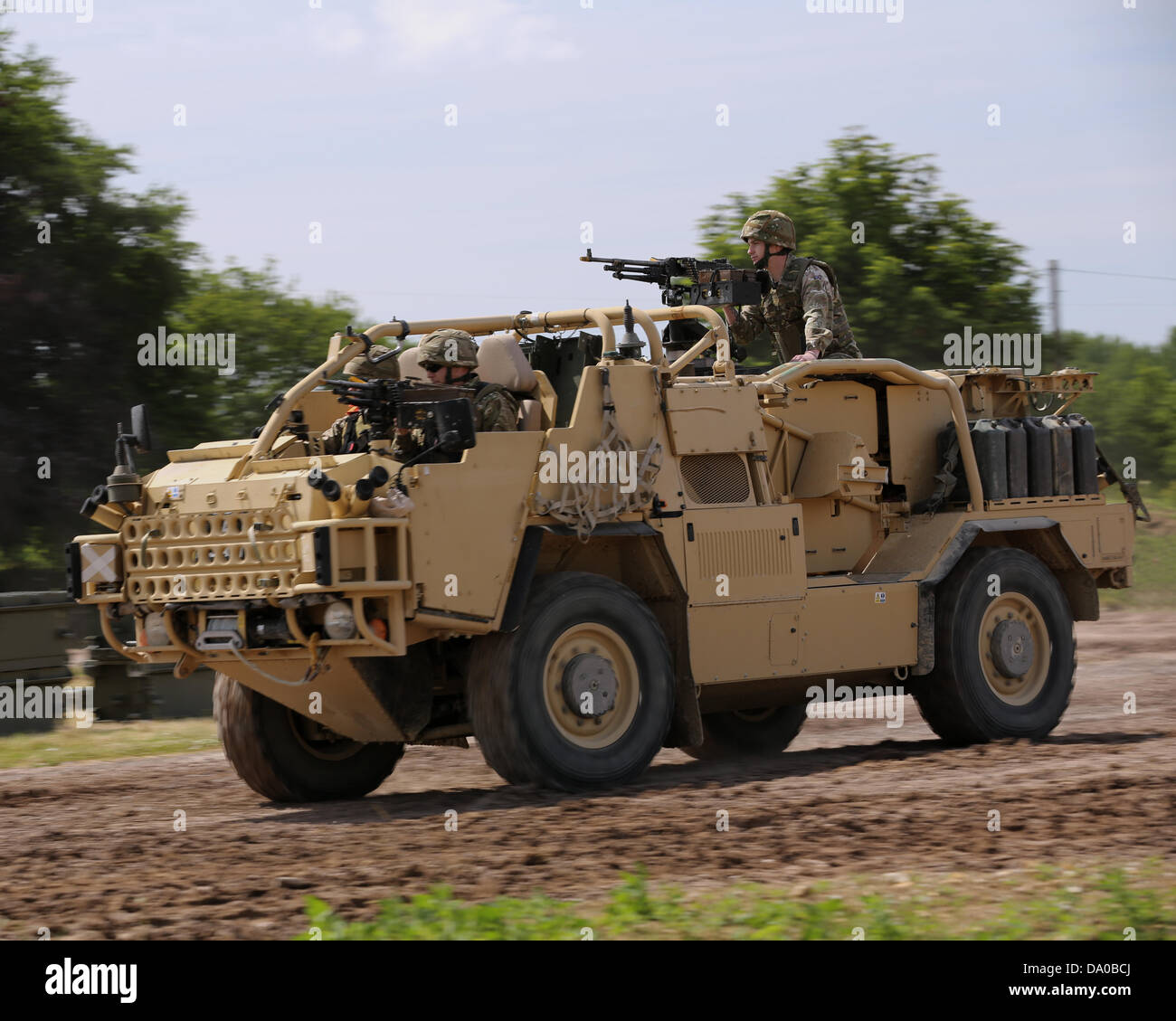 Bovington, UK. 29th June, 2013. Jackal is well-armed light patrol ...