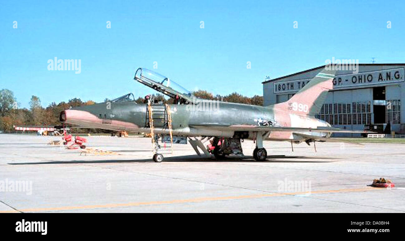 The 112th Tactical Fighter Squadron operated the North American F-100F ...