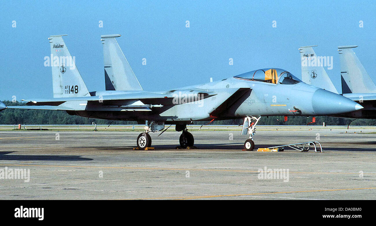 This image shows an F-15A Eagle from the 122nd Tactical Fighter ...