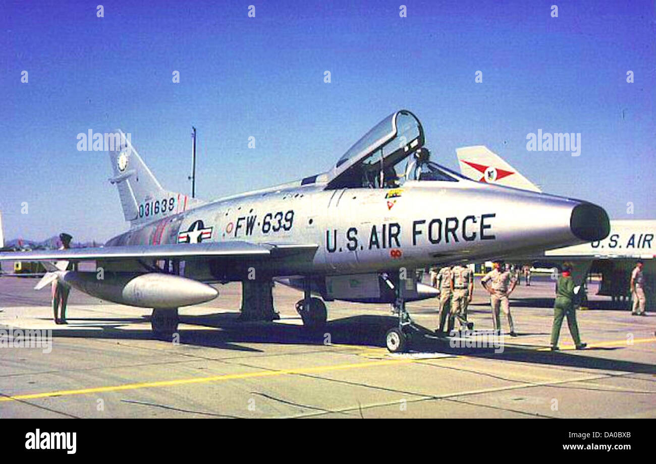 The 152nd Fighter-Interceptor Squadron operated the F-100A Super Sabre ...
