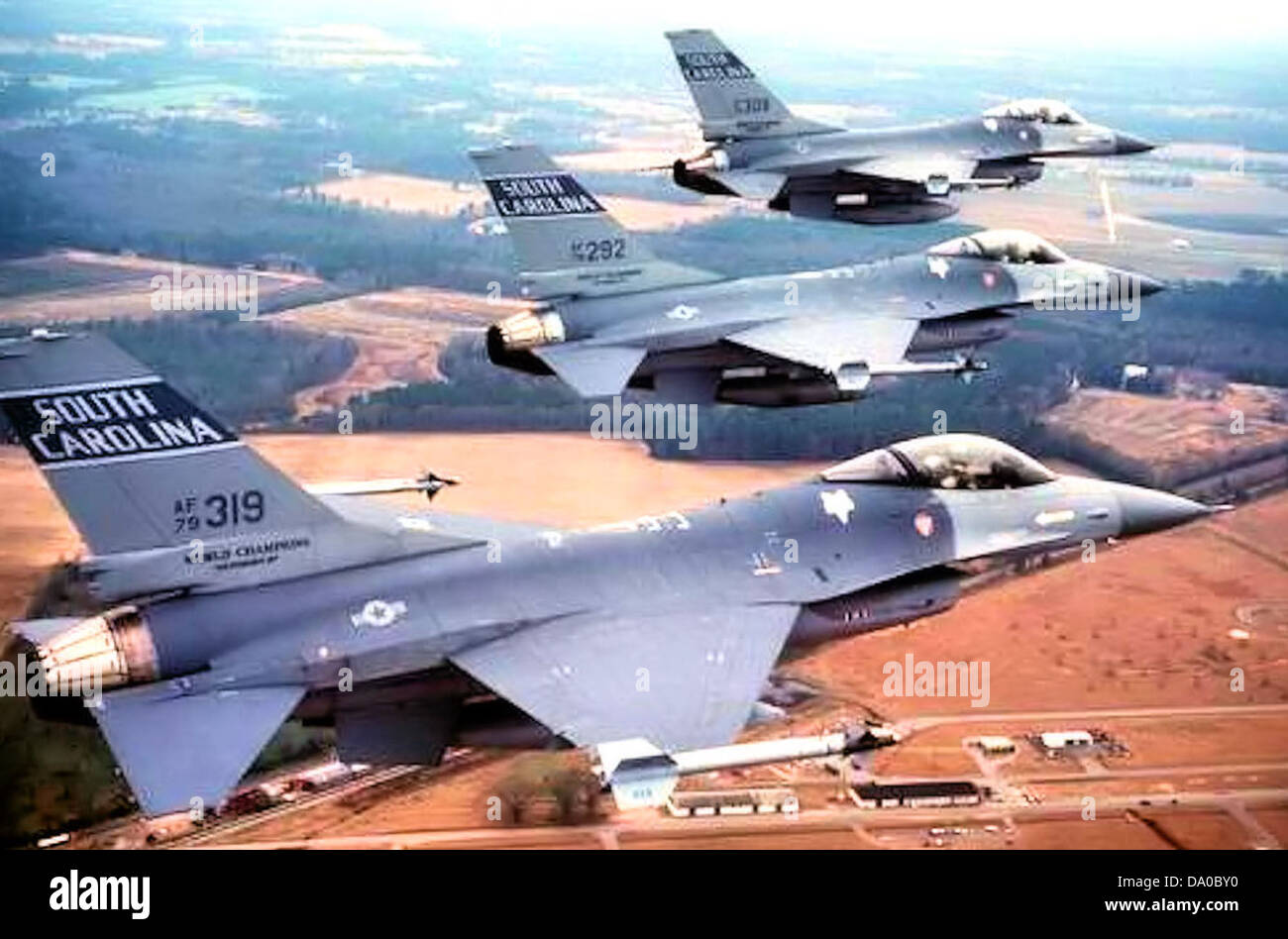The 157th Tactical Fighter Squadron, equipped with F-16A Fighting ...