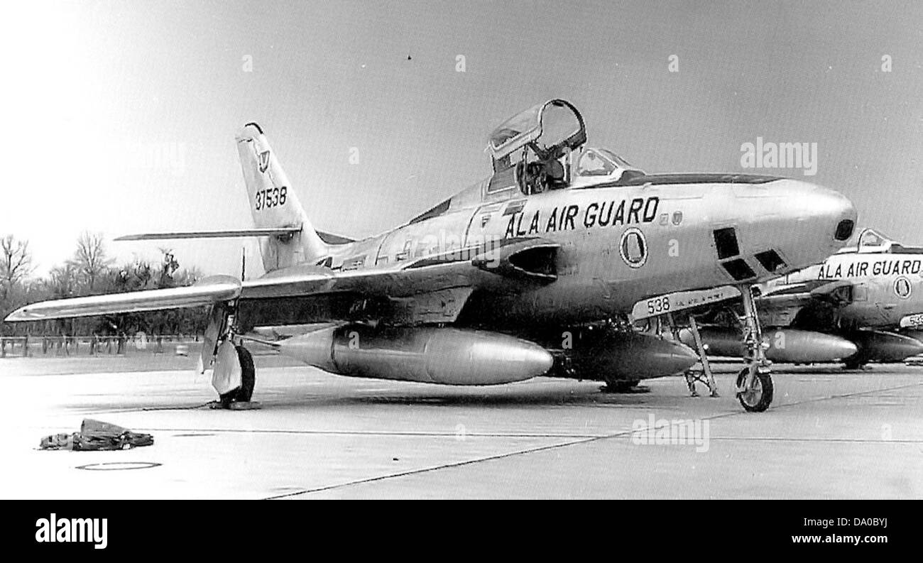 Republic rf 84f thunderflash hi-res stock photography and images - Alamy