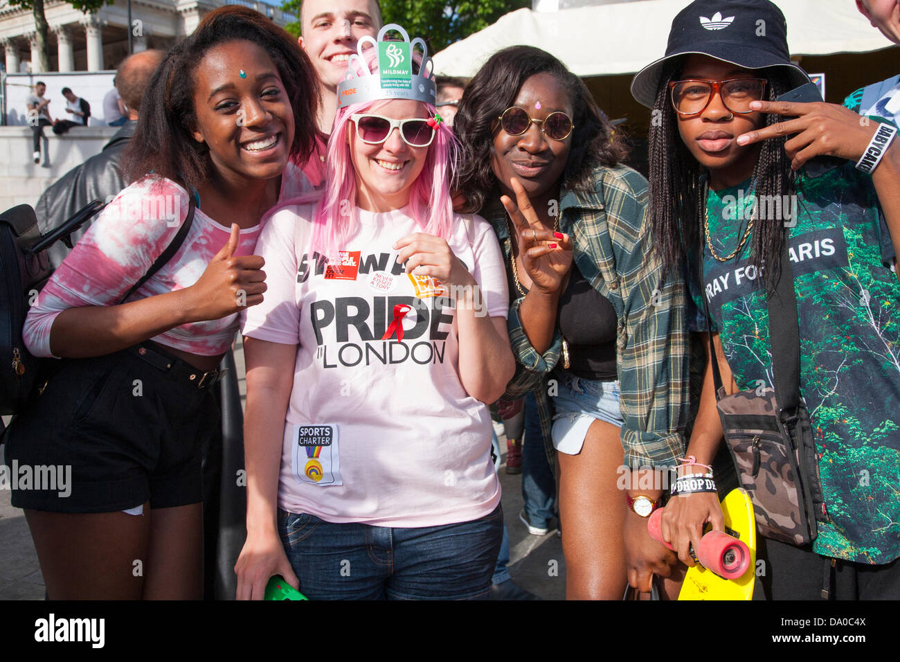 Trafalgar square london pride news hi-res stock photography and images ...