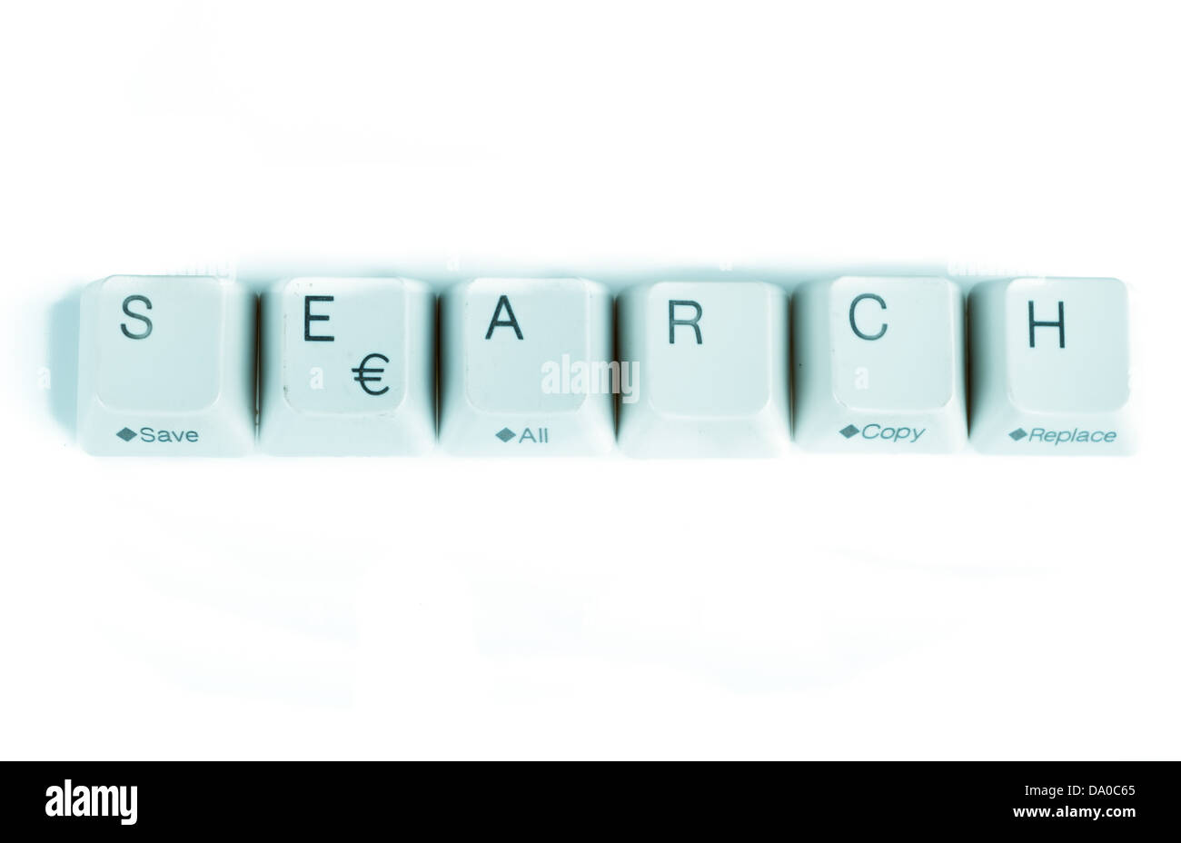 Search word written with computer buttons Stock Photo - Alamy